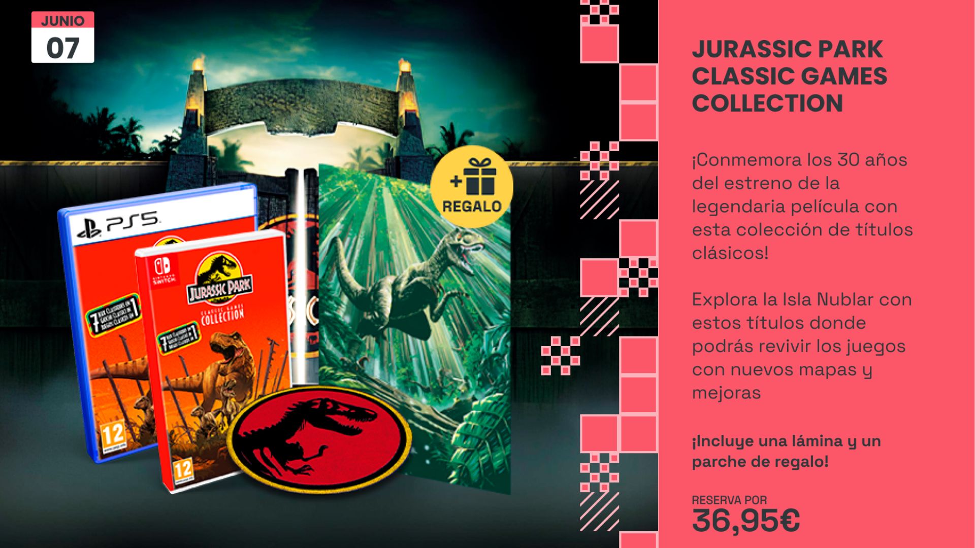 Relive The Classics Of Jurassic Park Classic Games Collection From Your